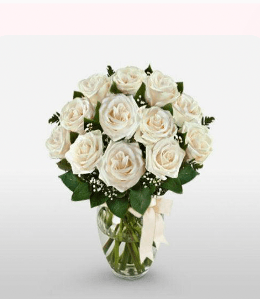 Long Stem White Rose Bouquet | Wholesale Roses